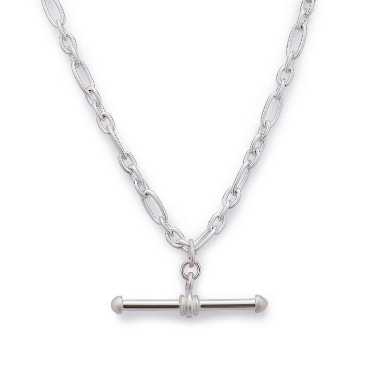 T-Bar Silver Chain Necklace - Fine Fetter - Lulu B Jewellery